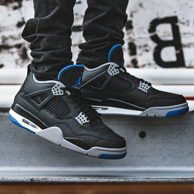Air Jordan 4- Negras y Azules - Calzatesp